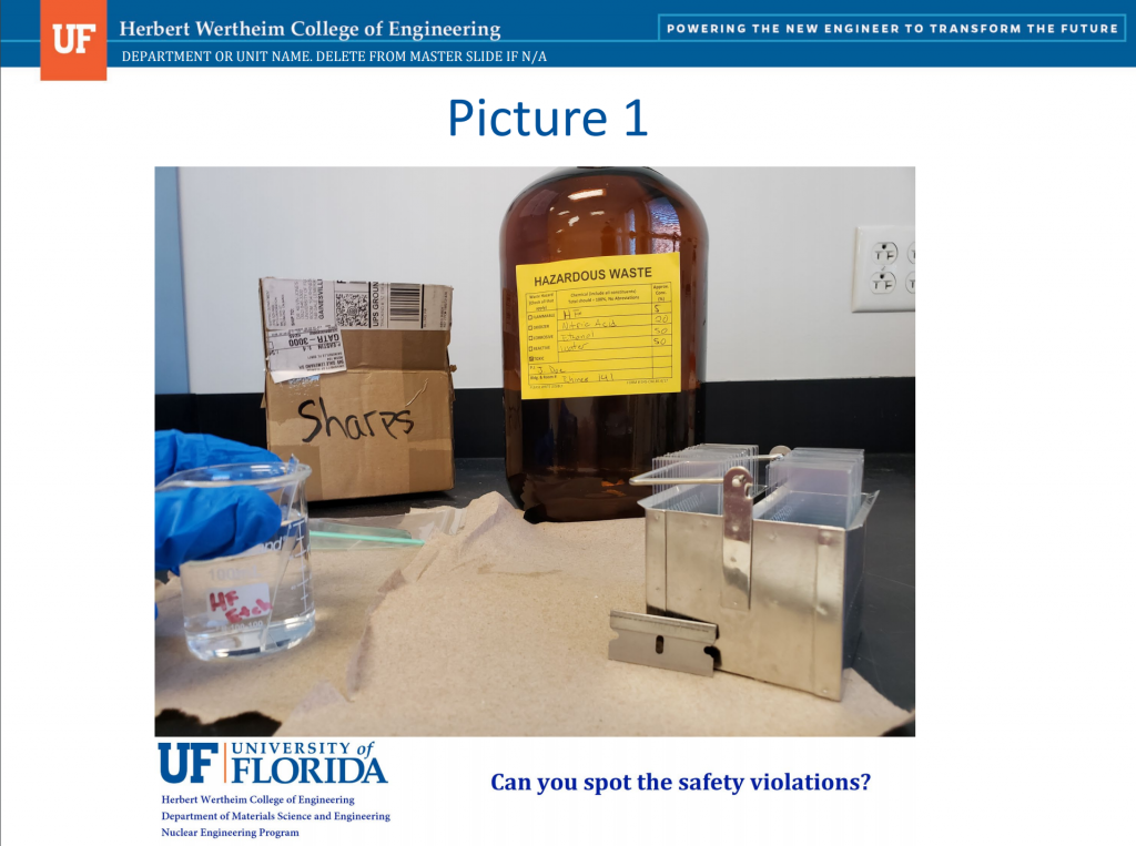 Lab Safety Correction Examples – Nino Research Group