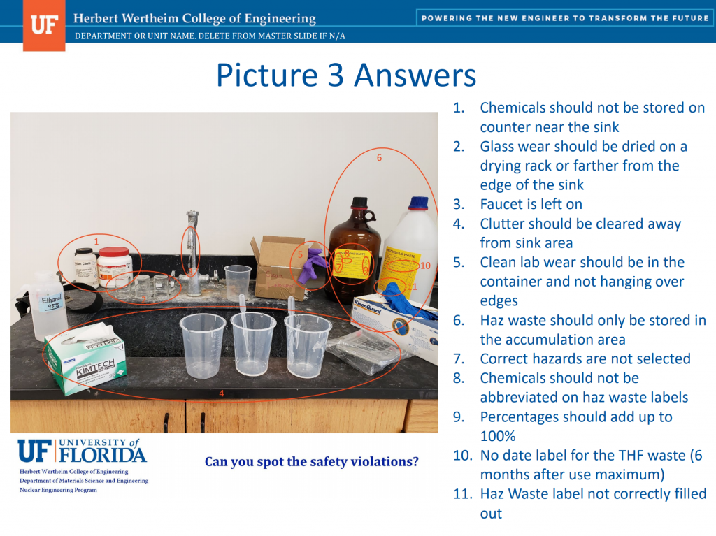 Lab Safety Correction Examples – Nino Research Group