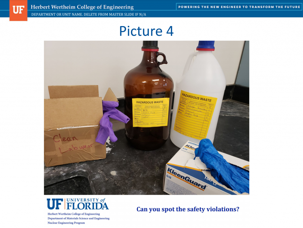 Lab Safety Correction Examples – Nino Research Group