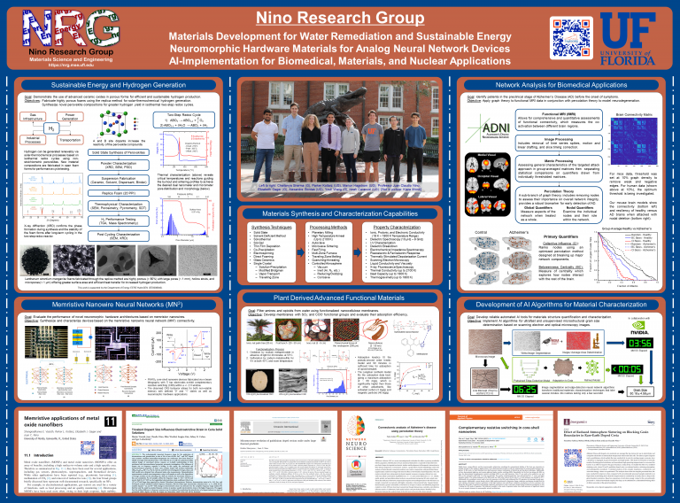 Nino Research Group – UF Materials Science and Engineering Laboratory